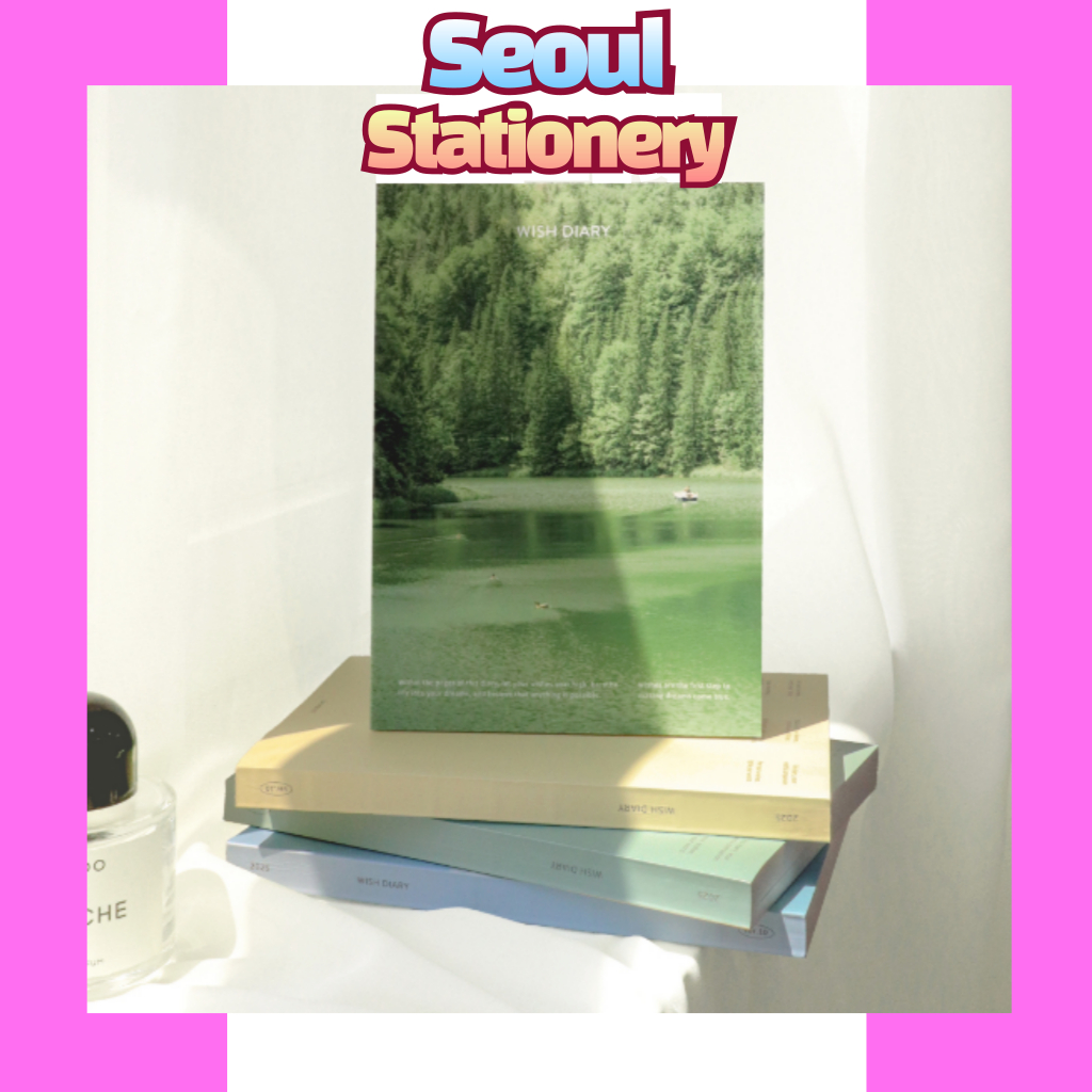 (Diary 2025)[Korea Shipping]2025 WISH Diary Portable Memo Notepad Kraft ...