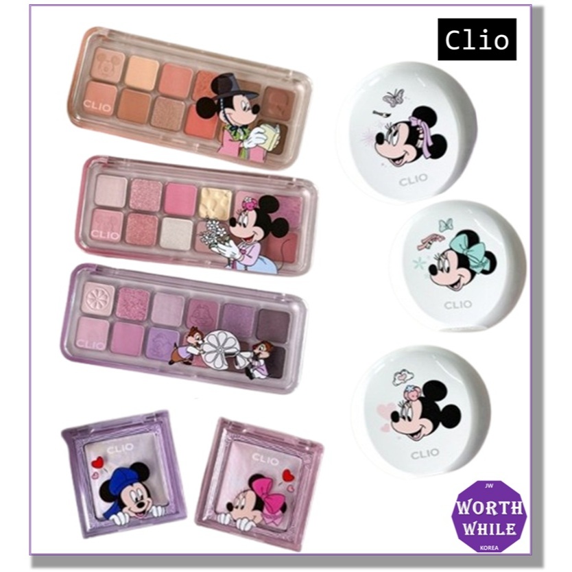 CLIO Disney Collaboration Pro Eye Palette Air /Wake Up Tone Up Cushion ...