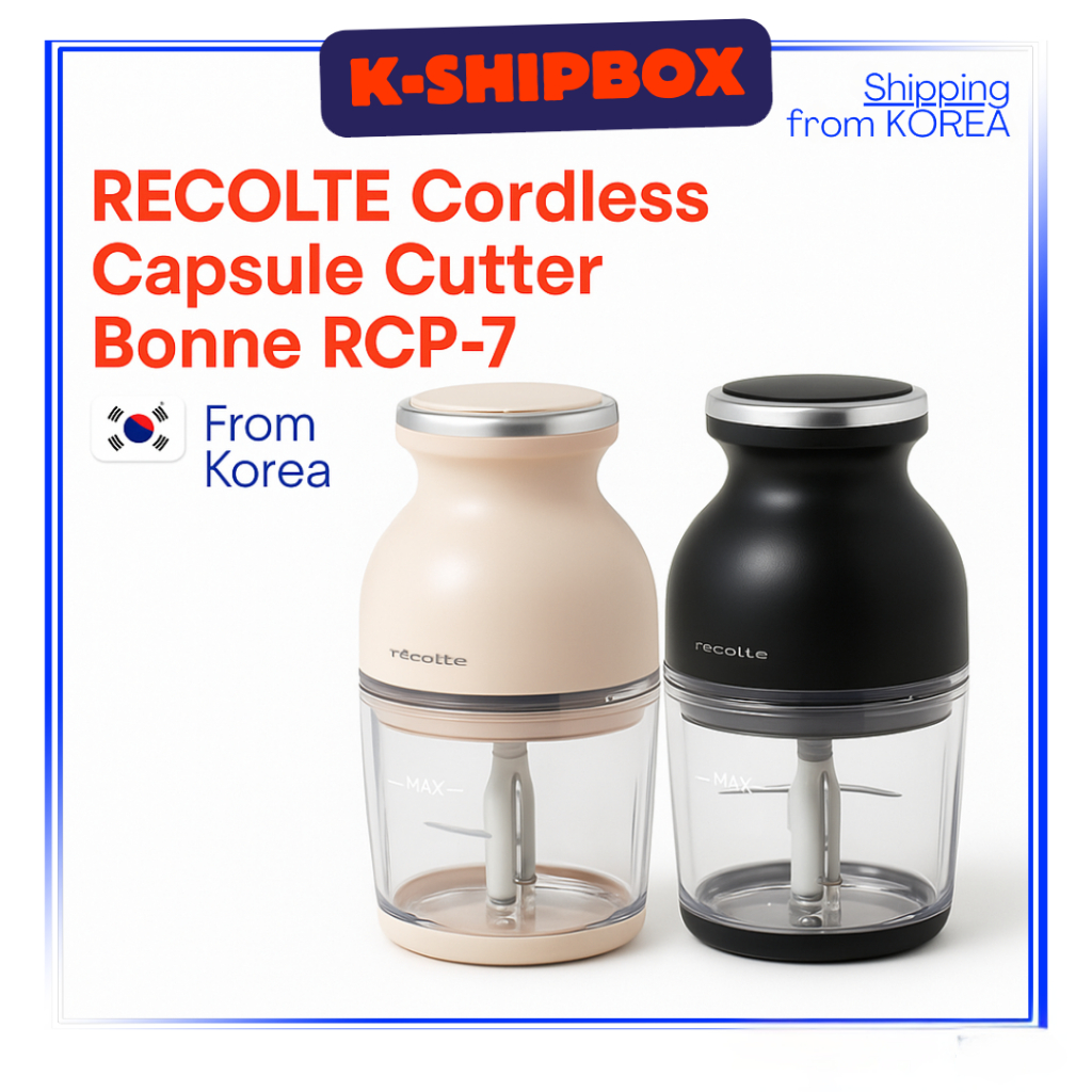 [RECOLTE] Cordless Capsule Cutter Bonne RCP-7 White & Black | Portable ...