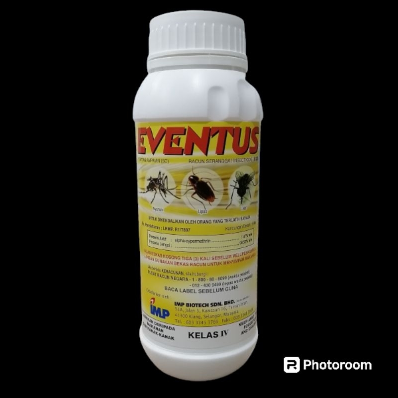 Eventus Insecticide - (1Bottle)(1liter) - For Cockroaches Flies ...