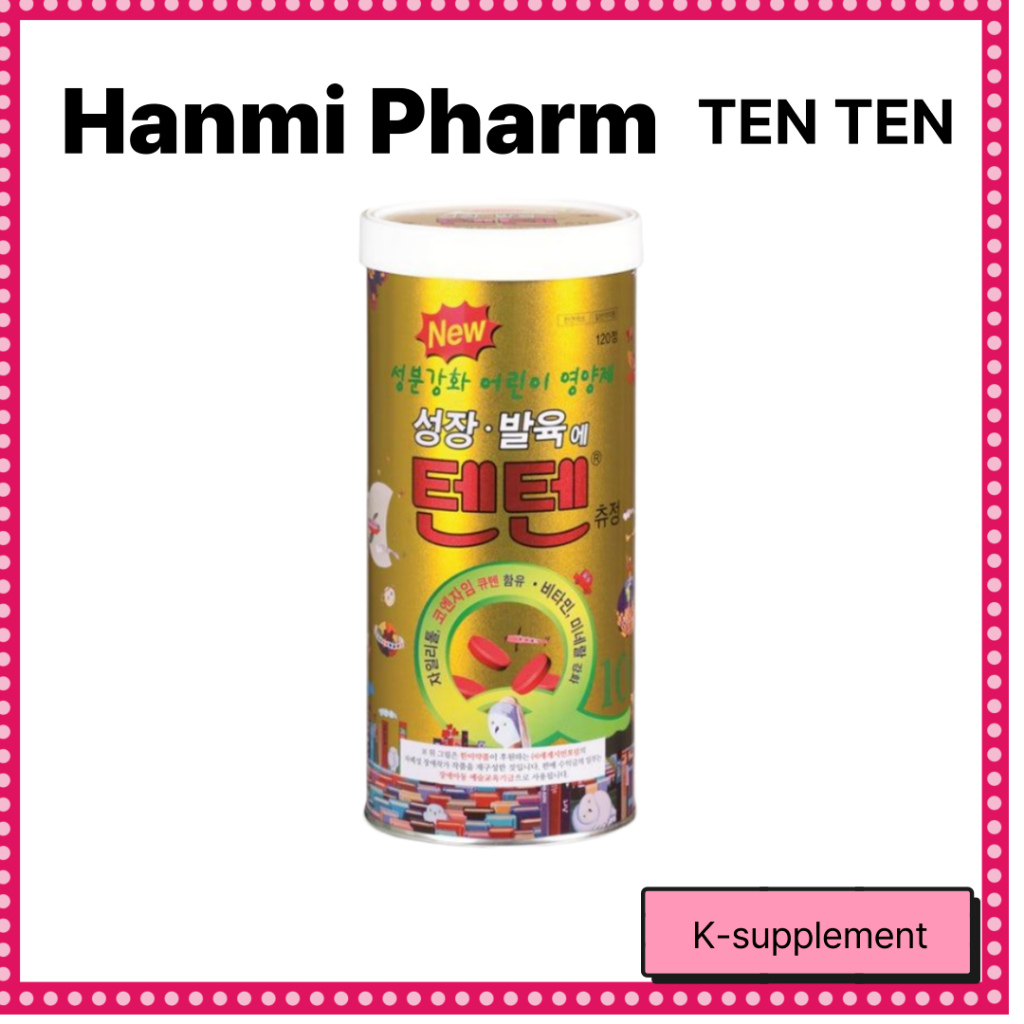 Tenten Kids Vitamin Chewable Tablet 120 tablets/Hanmi Pharmacy | Shopee ...