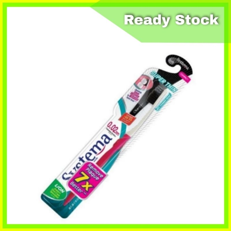 SYSTEMA Super Thin Charcoal Toothbrush 1s | Shopee Malaysia