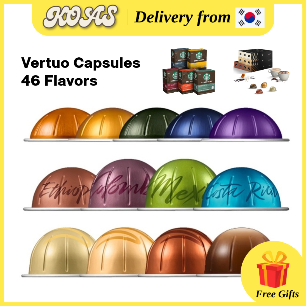 [Nespresso] Vertuo Original & Starbucks Coffee Capsule | 46 Flavors ...