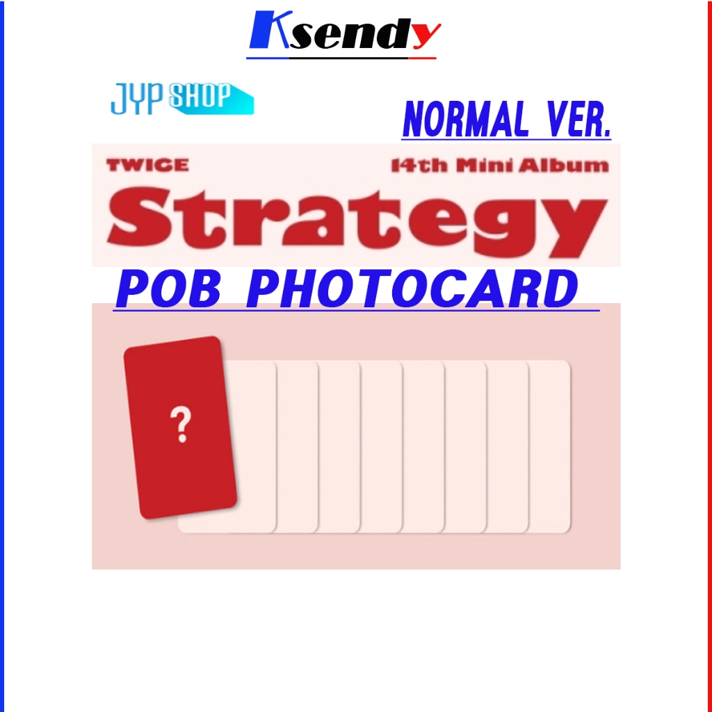 TWICE - STRATEGY POB PHOTOCARD (JYP SHOP) | Shopee Malaysia