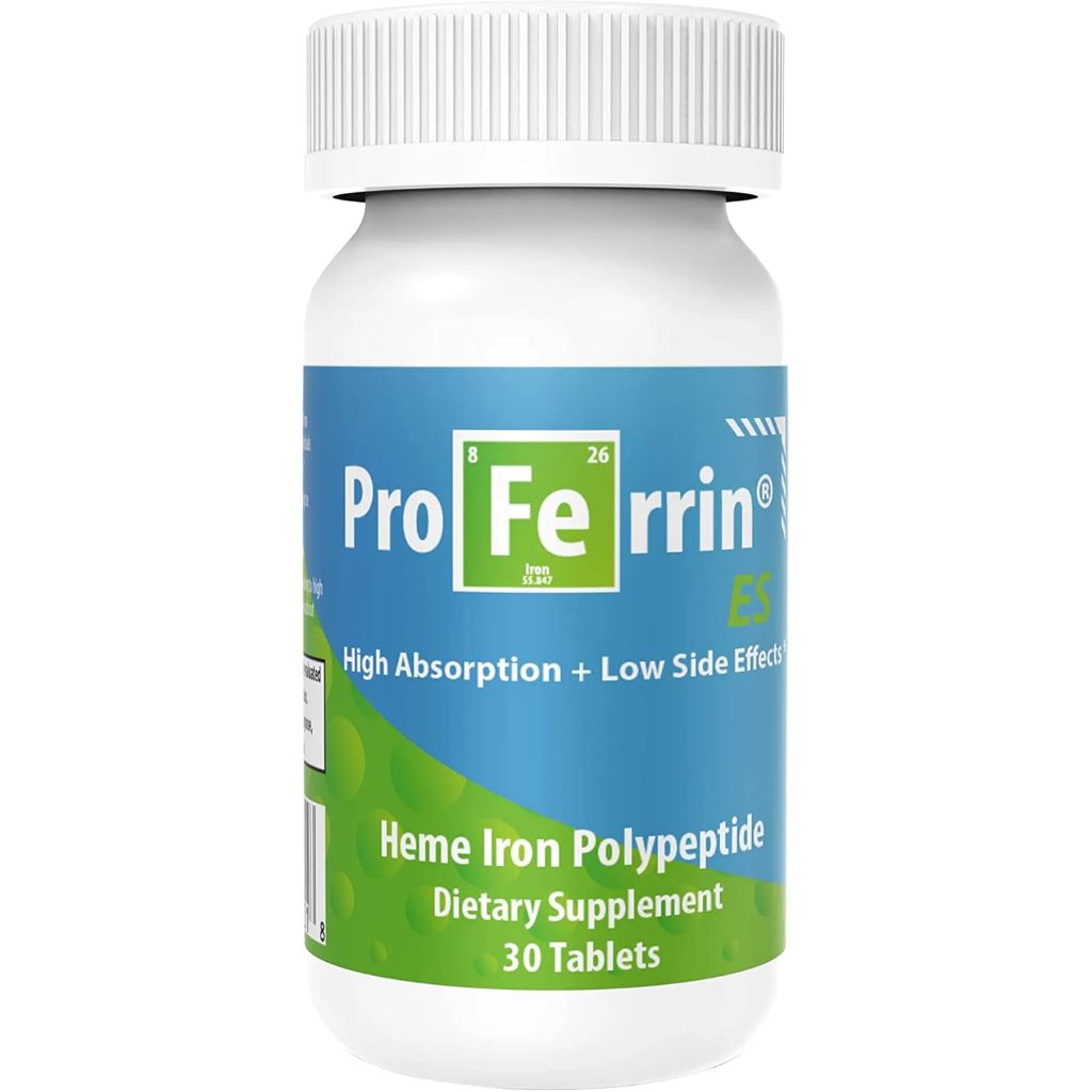 Proferrin ES- 10.5mg of high absorbing Heme Iron Polypeptide 30 Tablets ...