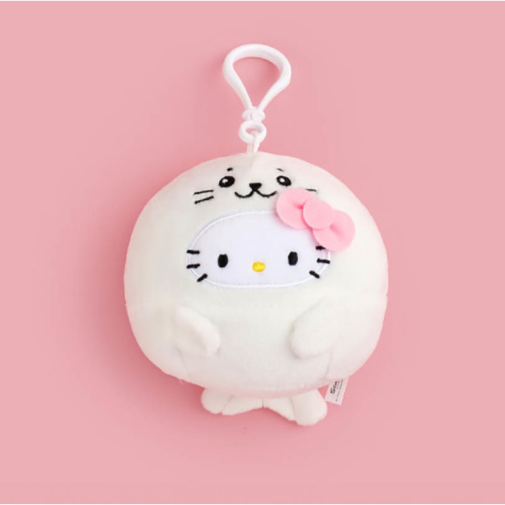 Sanrio - animal costume hello kitty doll ring / bag charm bunny cat ...