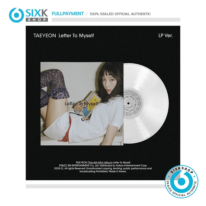 (LP ver) TAEYEON 6th Mini Album Letter To Myself | Shopee Malaysia