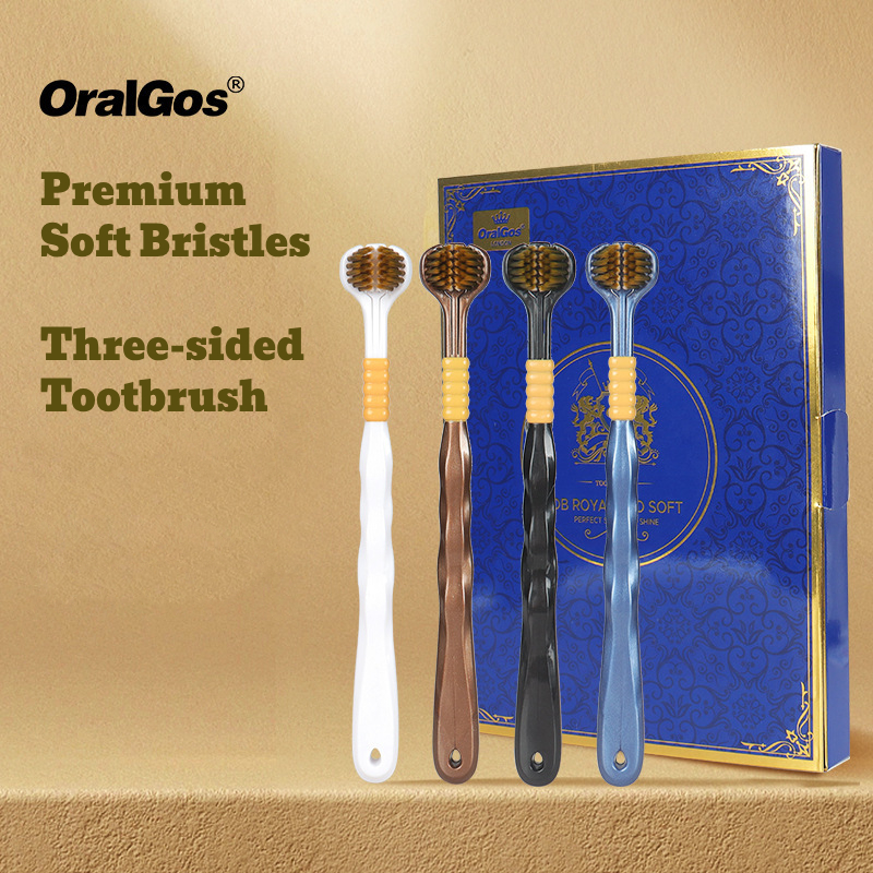Three-Sided Toothbrush Adult Kid Complete Teeth Gum Care Protruding ...