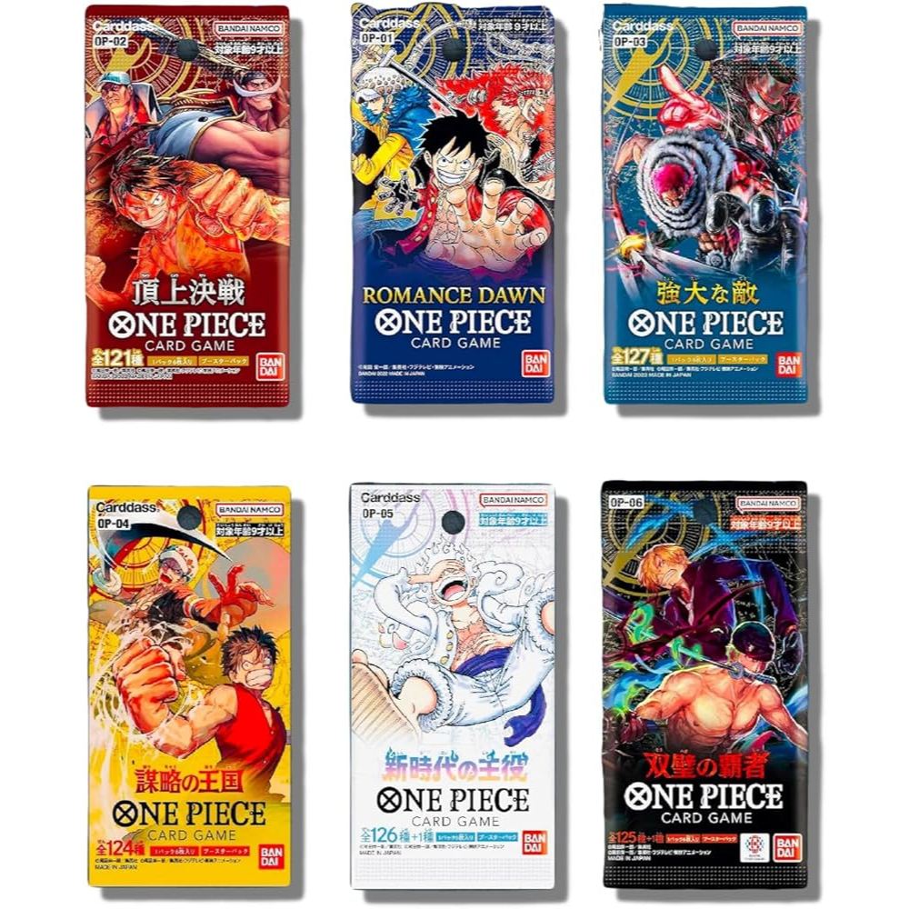 Bandai One Piece Card Game Booster Pack OP-06 / EB-01 / OP-07 / OP-08 / PRB-01 / OP-09 / OP-10 ...