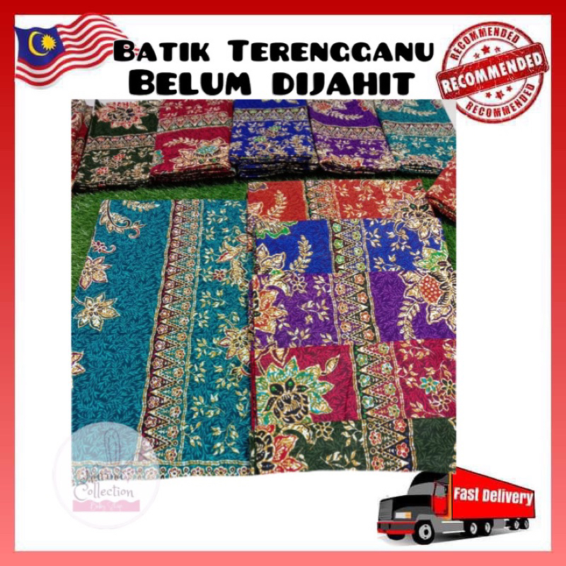 🔥BATIK TERENGGANU ORI 100% COTTON🔥 KAIN BATEK SARUNG (BELUM JAHIT) KAIN ...