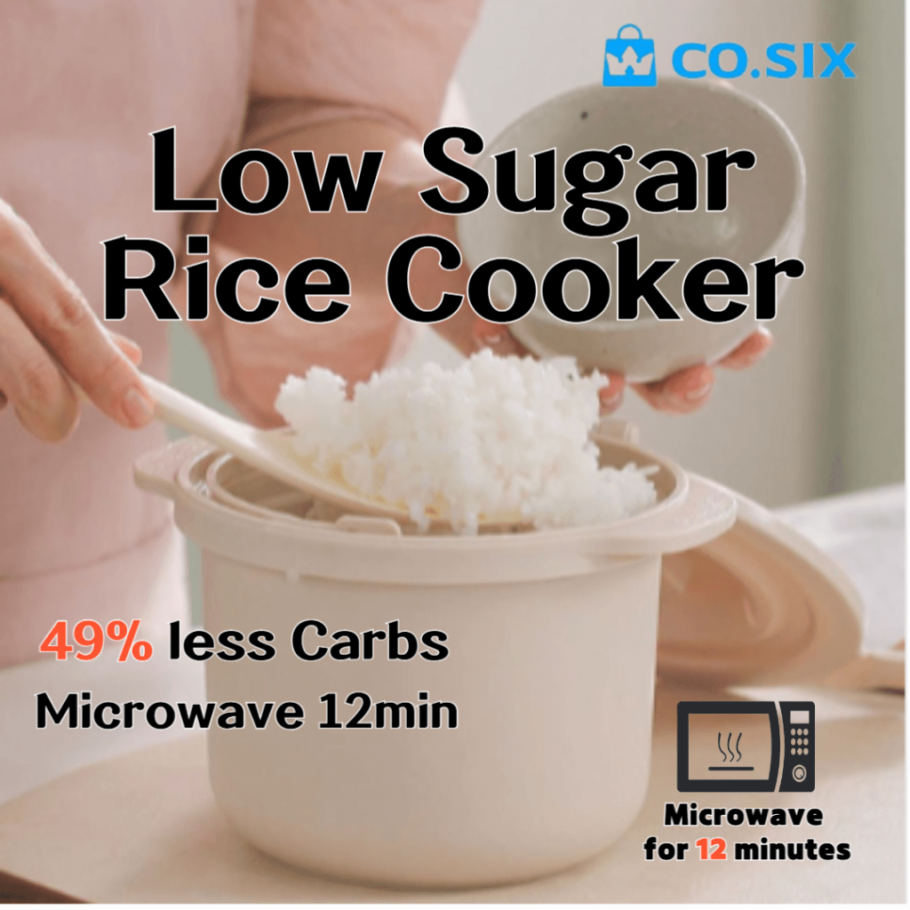 CO.SIX Calo light Microwave Low sugar rice cooker / low calorie rice (1 ...