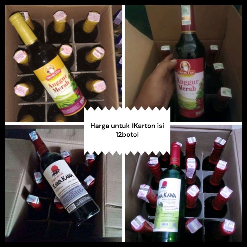 Minuman Anggur Cap Orang tua Berbagai Varian Rasa Harga untuk 1karton ...
