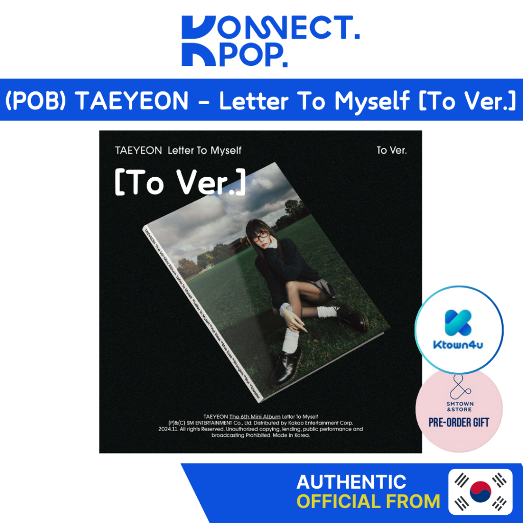 (POB)(To Ver.) TAEYEON - 6th mini album [ Letter To Myself ] | Shopee Malaysia