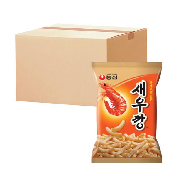 [Nongshim] Sae Woo Kkang 90g x 20ea 1box / Shirimp Seafood Flavor Snack ...