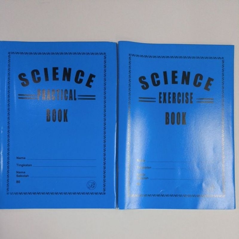 Science practical book / Science Exercise Book A4 size 80 pages buku ...