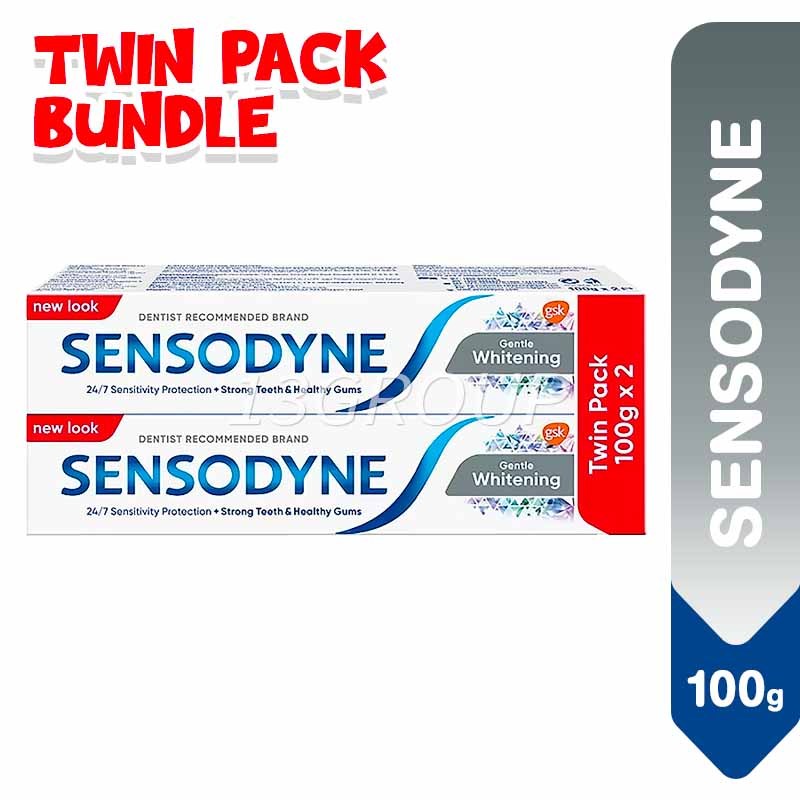 Sensodyne Gentle Whitening Toothpaste Sensitive Teeth, 2x100g | Shopee ...