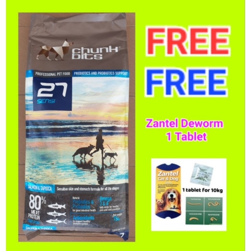 DHL / Exp:2025 July / 13kg Chunk Bits Sensi 27 Salmon & Tapioca Chunk Bit 27 22 Marine Fish 25 ...