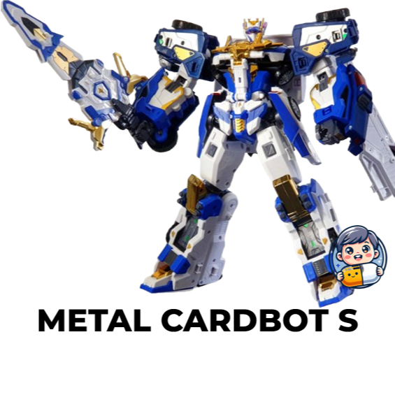 [METAL CARDBOT S] Blue Cop Trinity / Transformation Robot Korean ...