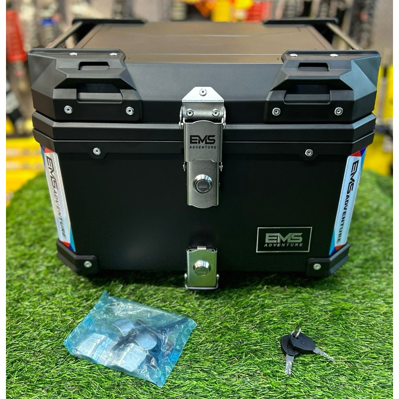 45L aluminium bk/SV 35L/45L EMS ABS PLASTIC TOP BOX BLACK | Shopee Malaysia