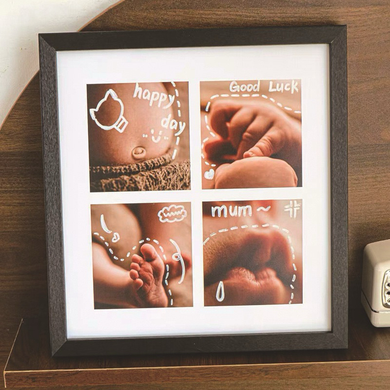 Customized 4 Grid Wooden Photo Frame SURPRISE GIFT Valentine's Day ...
