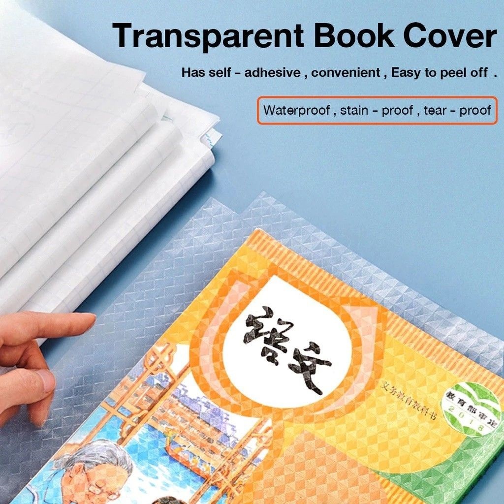 Matte Diamond Emboss Exercise Book Cover / Transparent Text Book Cover ...