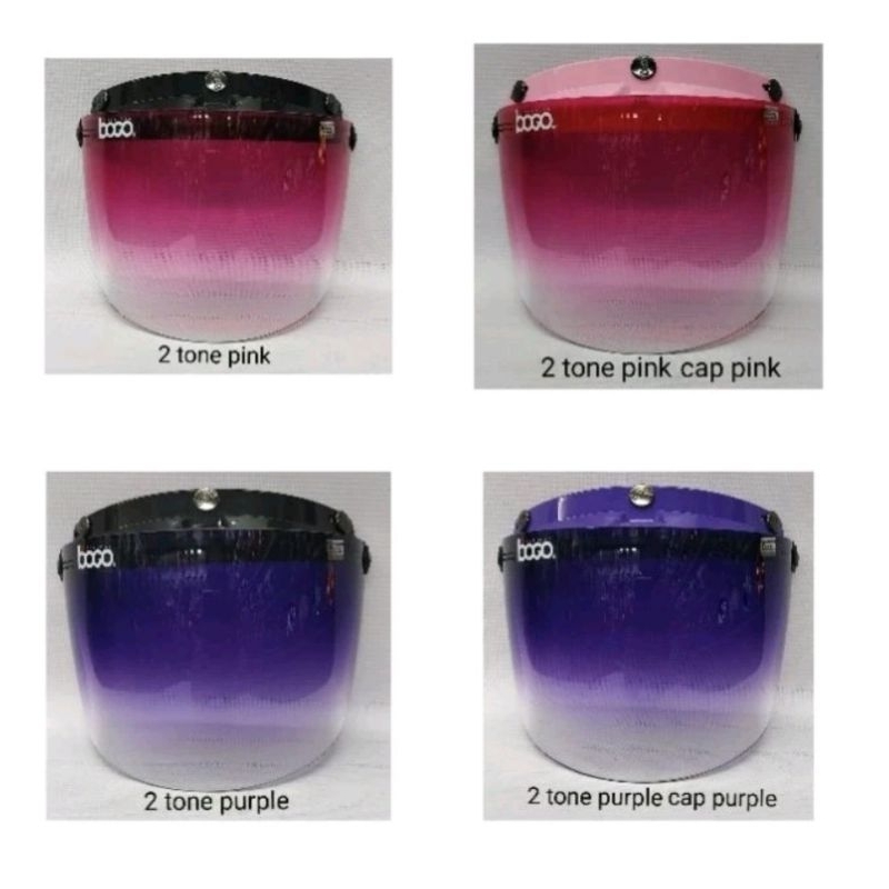 ORIGINAL BOGO VISOR 3 BUTTON BG05 VISOR 2 TONE PINK /2TONE PURPLE ...