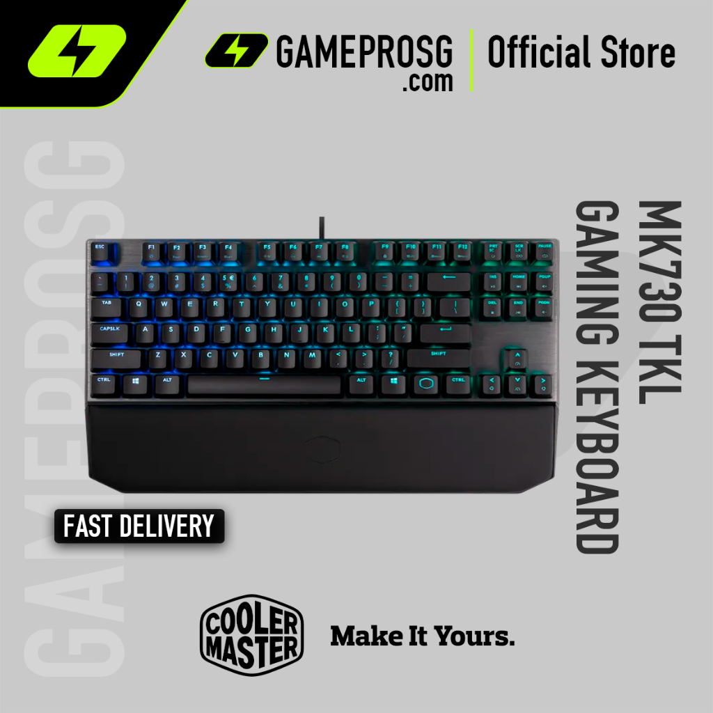 Cooler Master MK730 TKL Wired Gaming Keyboard - Cherry Blue MX Switches ...