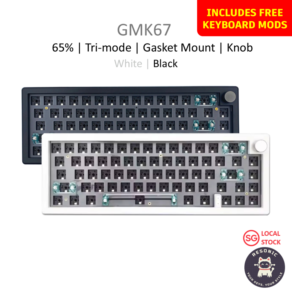 GMK67 60% 65% Barebones Wireless Tri-Mode Knob Gasket Mount Volume Knob ...