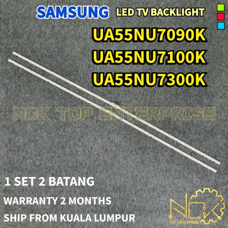 SAMSUNG UA55NU7090K UA55NU7100K UA55NU7300K TV LED BACKLIGHT BARU ...