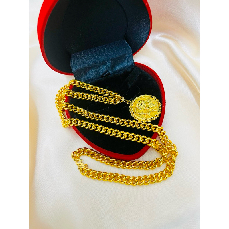 EMAS BANGKOK RANTAI LEHER GAJAH 70CM | Shopee Malaysia