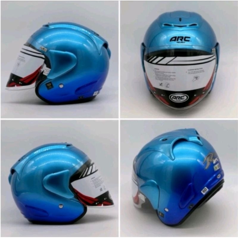 HELMET ARC RITZ TWO TONE SKY BLUE (L/XXL) | Shopee Malaysia