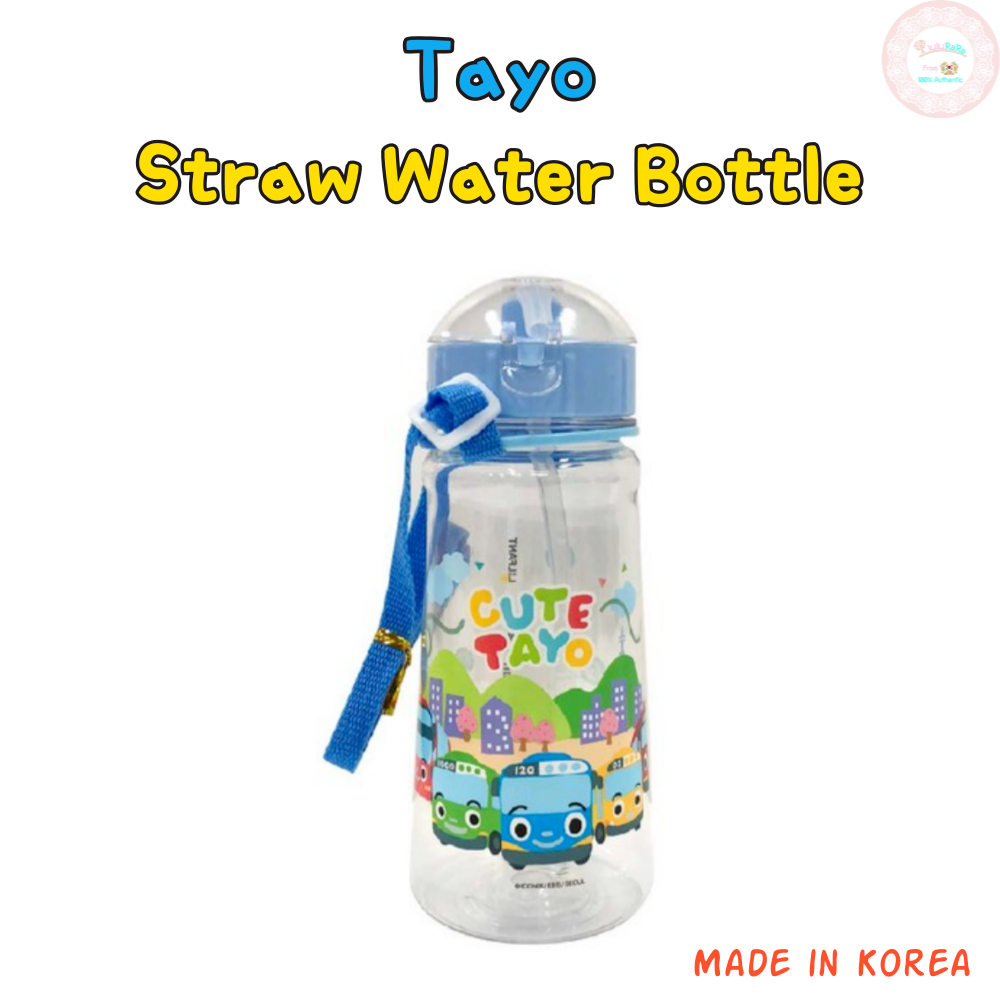 Tayo the Little Bus Straw Water Bottle Tayo Bottle for Kids Dinnerware ...