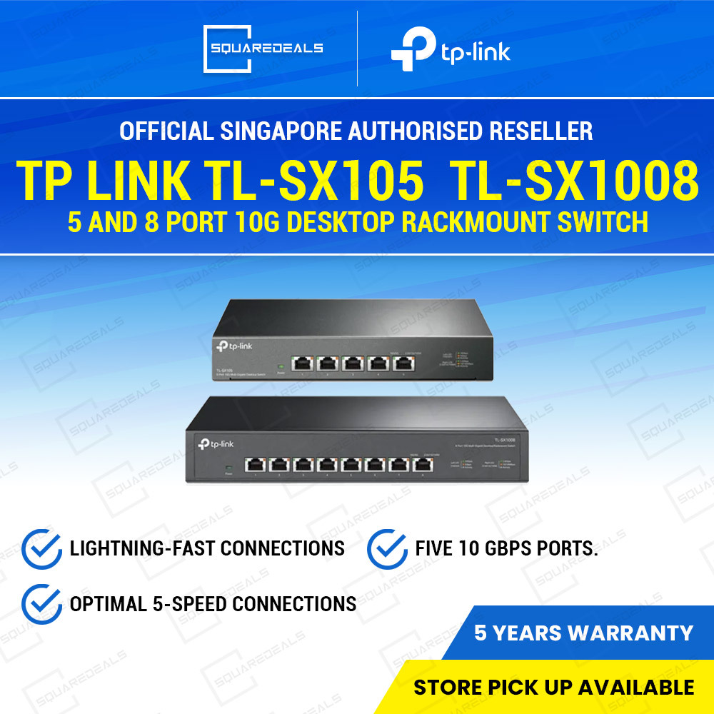 TP Link SX105 5 Port SX1008 8 Port 10G Desktop Rackmount Switch TPLink | Shopee Malaysia