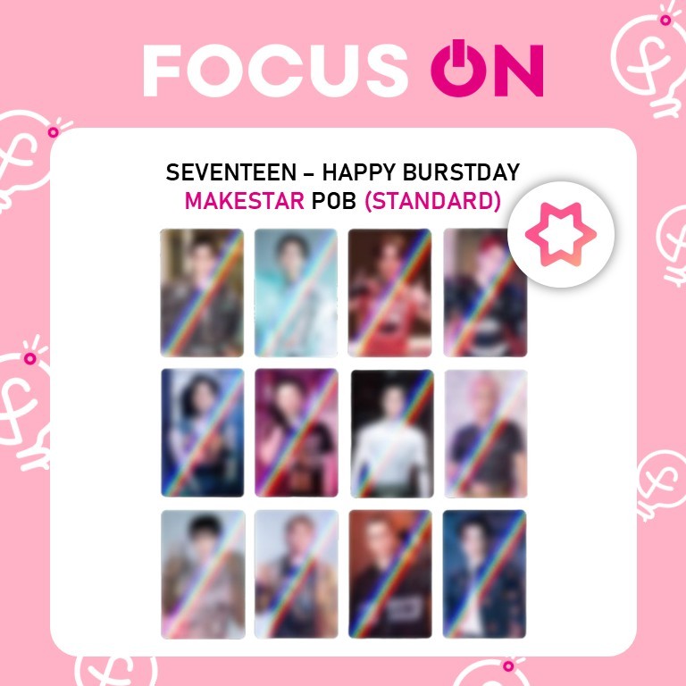SEVENTEEN SVT POB MAKESTAR HAPPY BURSTDAY PHOTOCARD | Shopee Malaysia