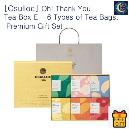 [Osulloc] Oh! Thank You Tea Box E - 6 Types of Tea Bags, Premium Gift ...