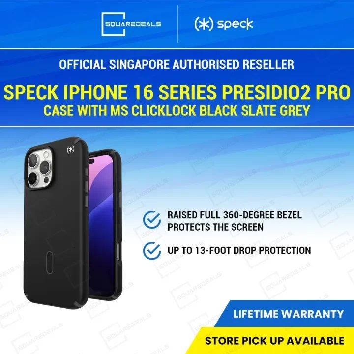 Speck Presidio2 Pro iPhone 16 / 16 Plus / 16 Pro / 16 Pro Max Case MS ...