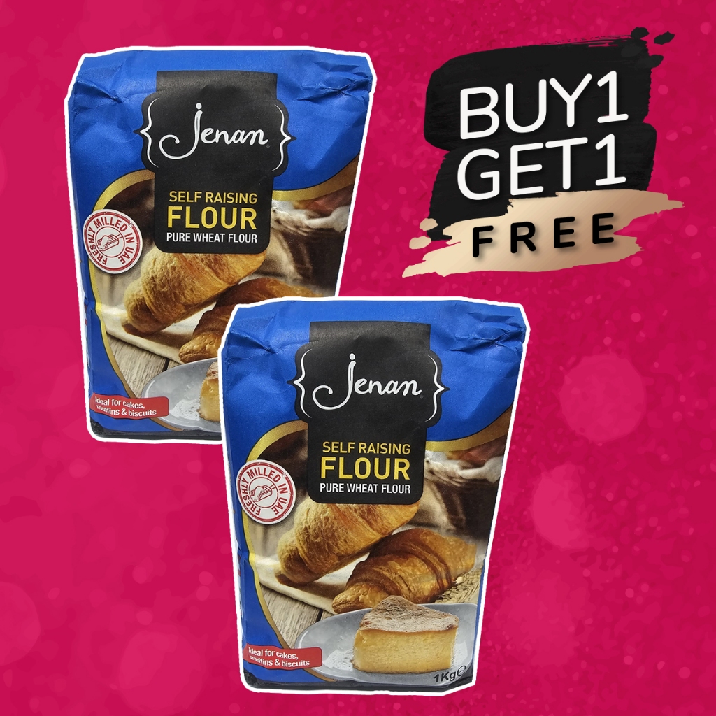 JENAN SELF RAISING FLOUR 1KG (Buy 1 Free 1) HALAL | Shopee Malaysia