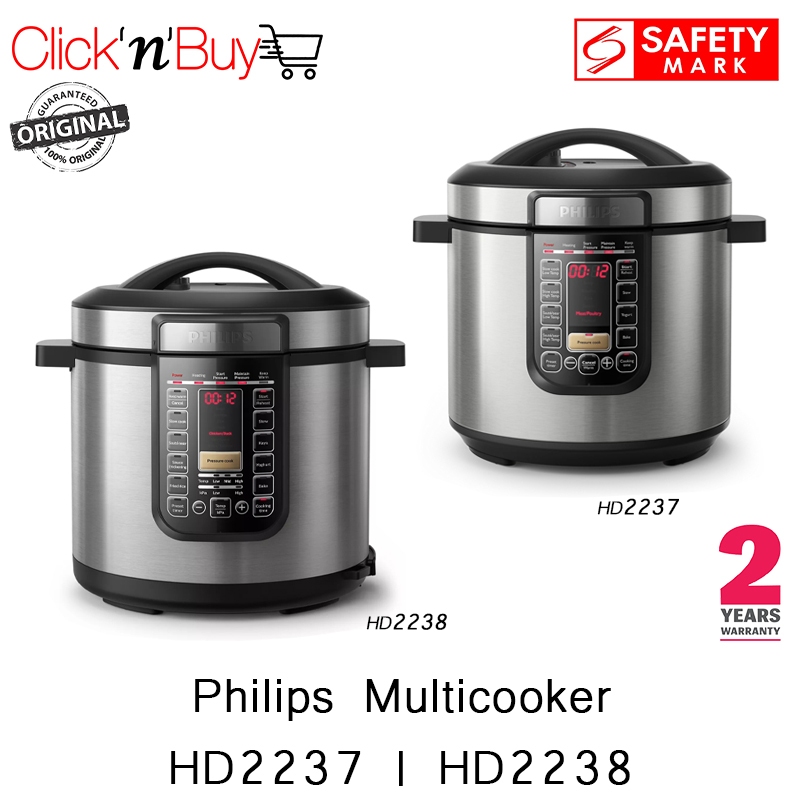 Philips Multicooker HD2237 | HD2238. LED Display. Preset Cooking ...