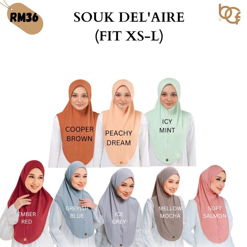 SOUK DEL' AIRE FREE SIZE | SOUK SYRIA | Shopee Malaysia