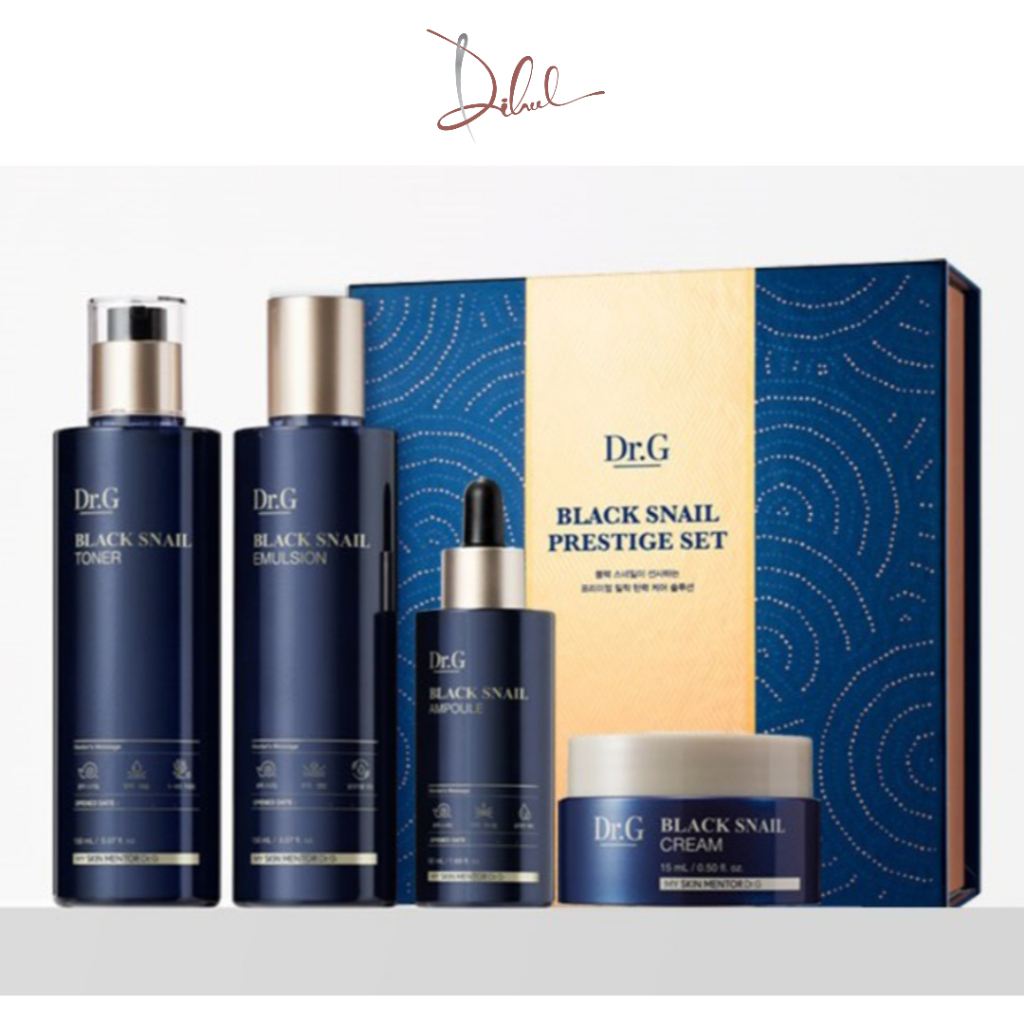 [Dr.G] Black Snail Prestige Toner + Emulsion + Ampoule + Cream 15ml ...