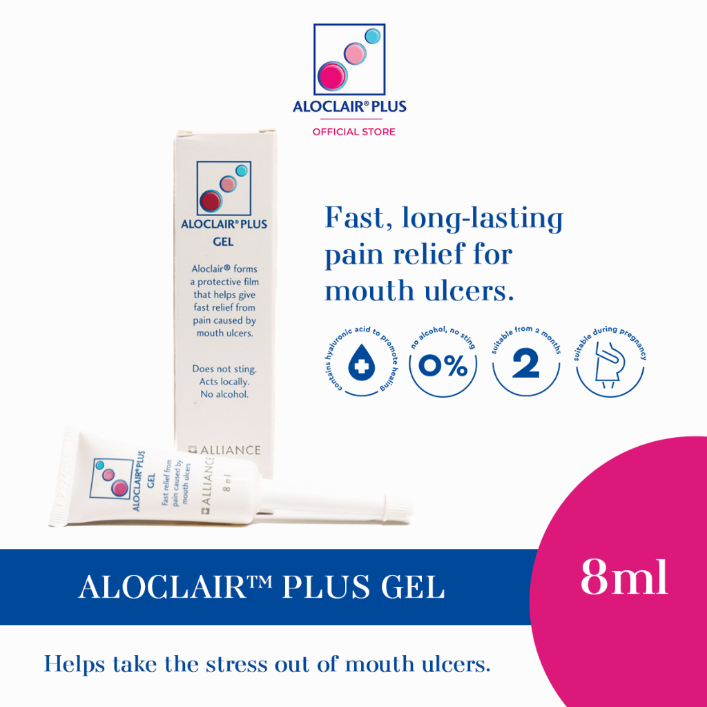 [ALOCLAIR PLUS OFFICIAL] Aloclair Plus Gel 8ml | For Mouth Ulcers ...