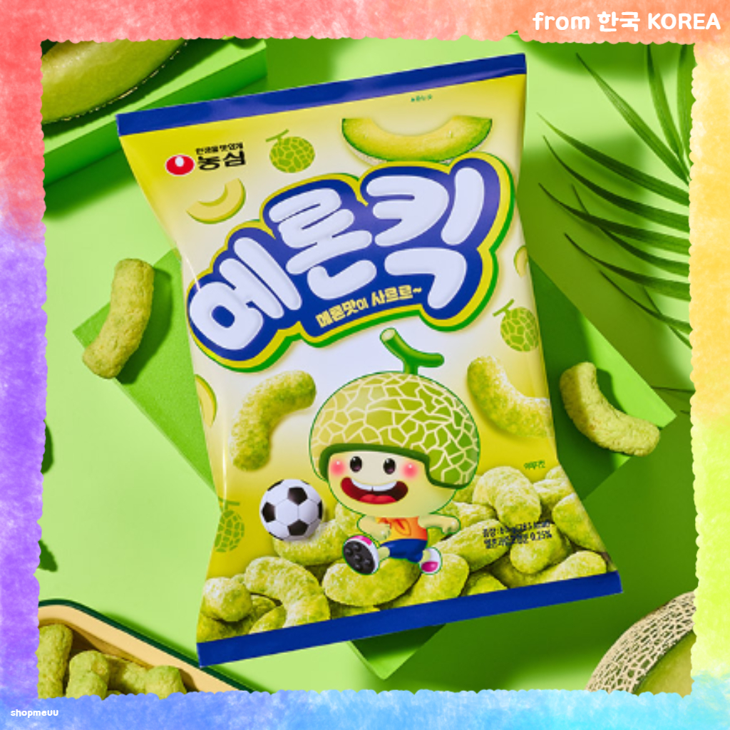 NONGSHIM / Melon Kick Snack 60g / Sweet Korean Melon Flavor Corn Puffs ...