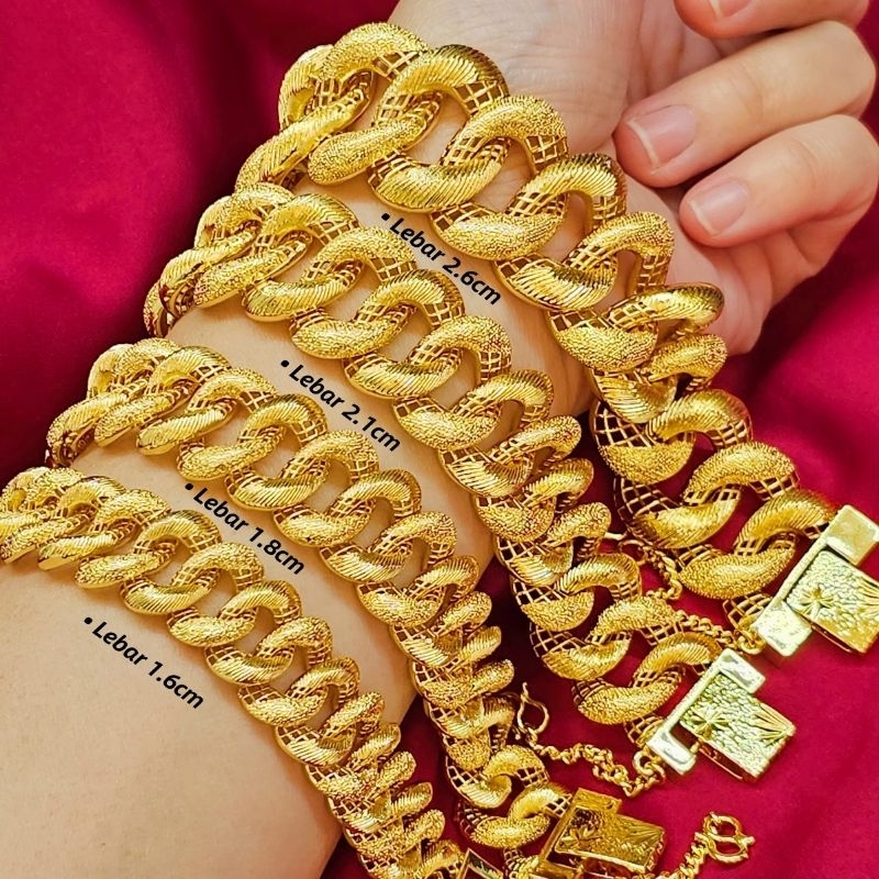 NEW Coco Tank Adira Gelang Tangan Dewasa Emas Saduran24K | Shopee Malaysia