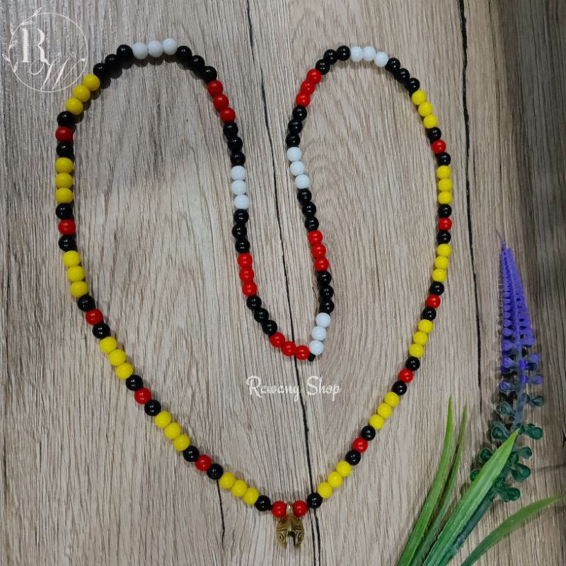 Sarawak Beaded Necklace Cooper Bell Rantai Loceng Manik Etnik Sarawak ...