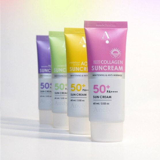 4 types of Annelly Sun Cream SPF50+ Organic Car Inorganic Car Sunscreen ...