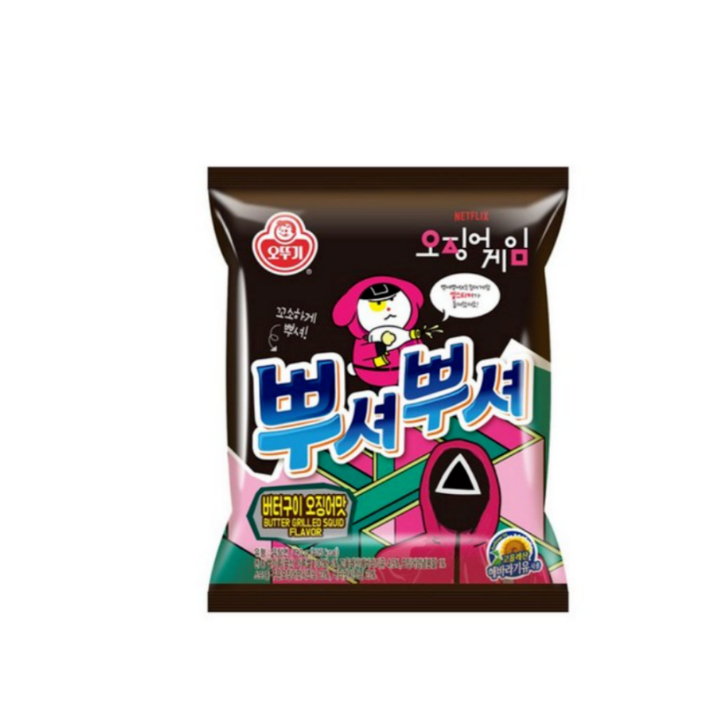 Ottogi Pusher Pusher Butter Squid Flavor, 90g | Shopee Malaysia