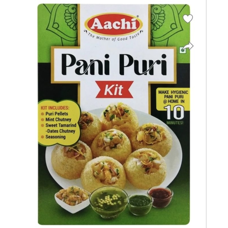Aachi Pani Puri Kit 155g- Aachi Masala Foods 155Gm Ready To Fry Dry Gol ...