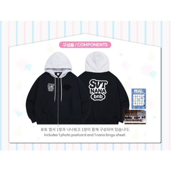 SEVENTEEN Zip-Up Hoodie NANA bnb | Shopee Malaysia