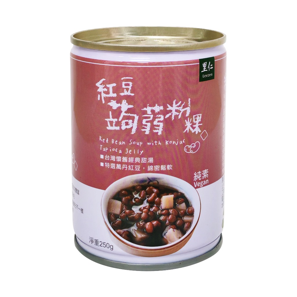 Leezen Red Bean Soup with Konjac Tapioca Jelly 250g [Bundle of 3 ...