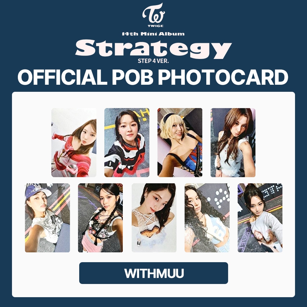 [POB] TWICE 'STRATEGY' DIGIPACK ver. (STEP 4) WITHMUU Official POB Photocard | Shopee Malaysia